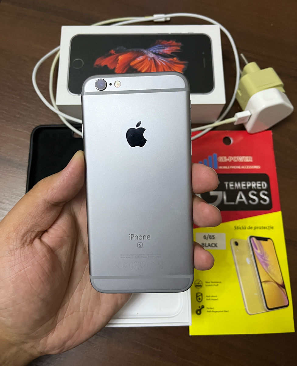 iPhone 6s, 32 Gb, Neverlook, culoare Space Gray, stare 9/10, full complect!