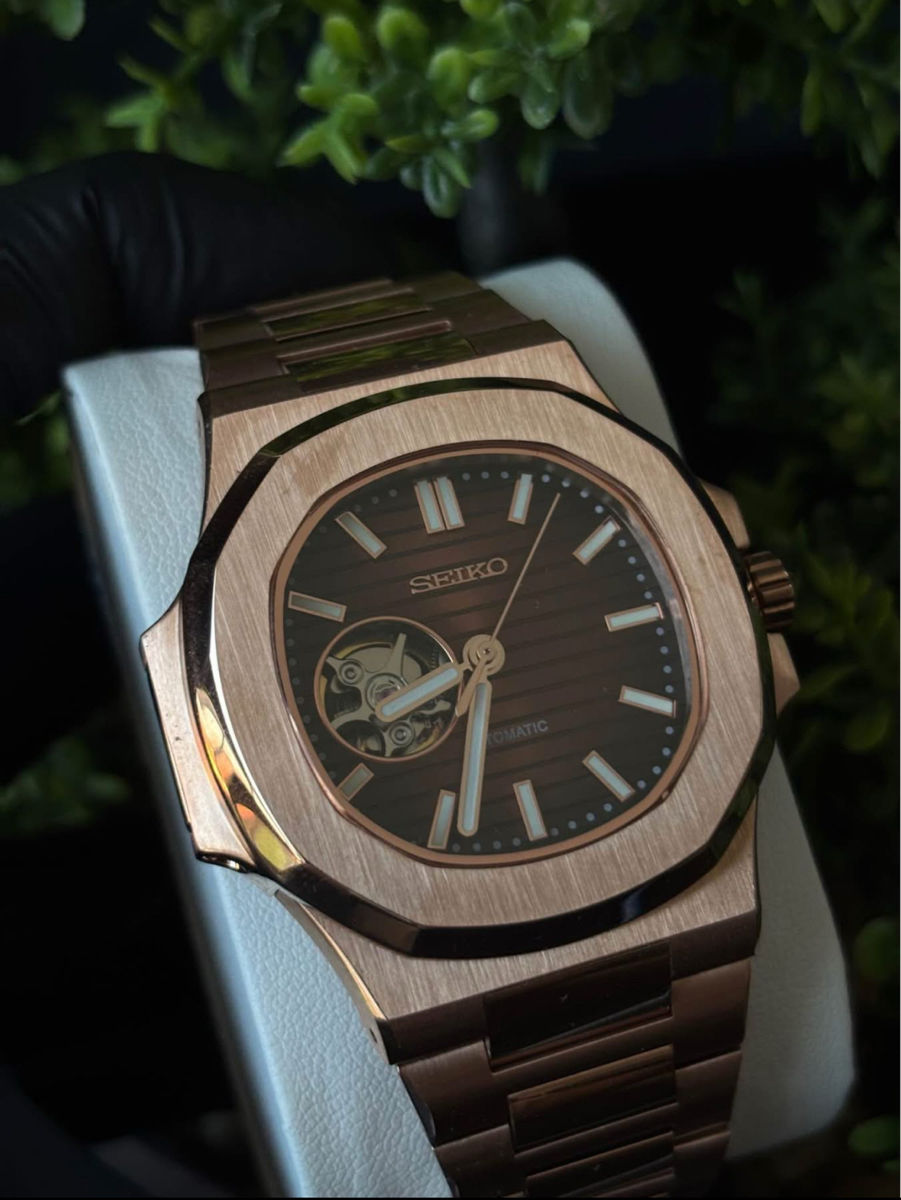 Seiko Mod Nautilus Open Heart