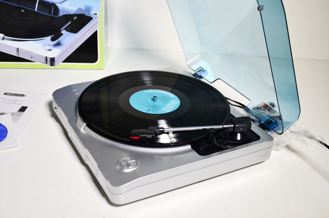 Prolectrix usb turntable - 2-х скоростной проигрыватель винила с usb ...