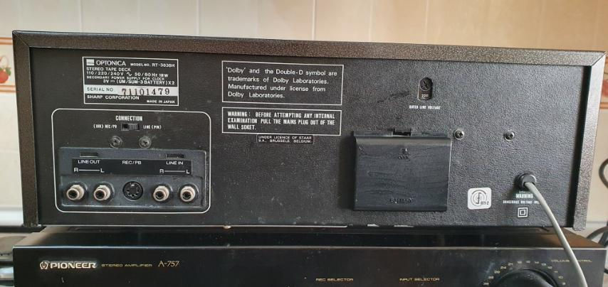 Optonica RT - 3838 кассетный магнитофон.