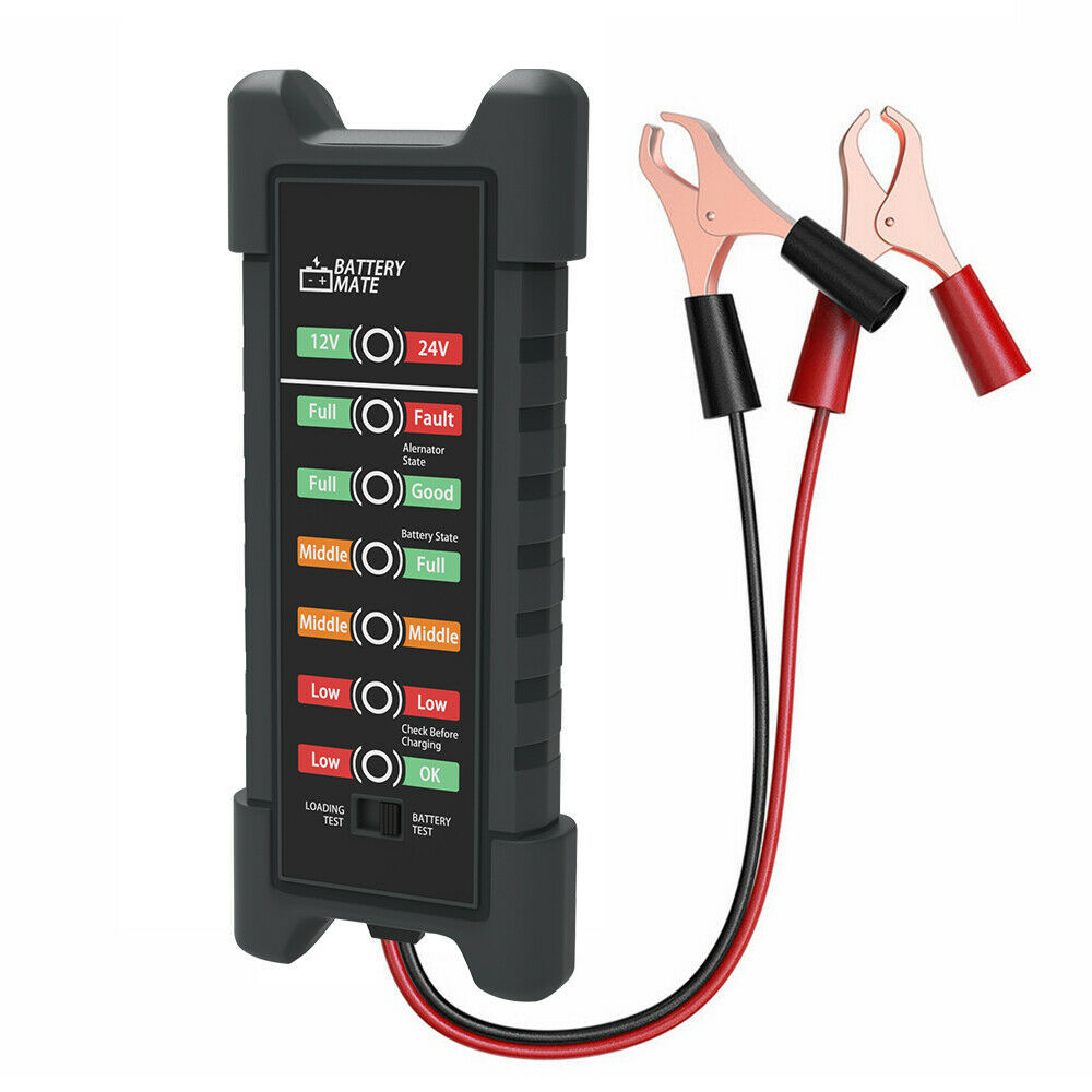 Battery Mate BM410 12V & 24V LED Car Battery Load Tester Analyzer ...