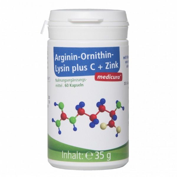 Arginina-Ornithine-lysine plus C + zinc Аргинин-орнитин-лизин плюс C + цинк