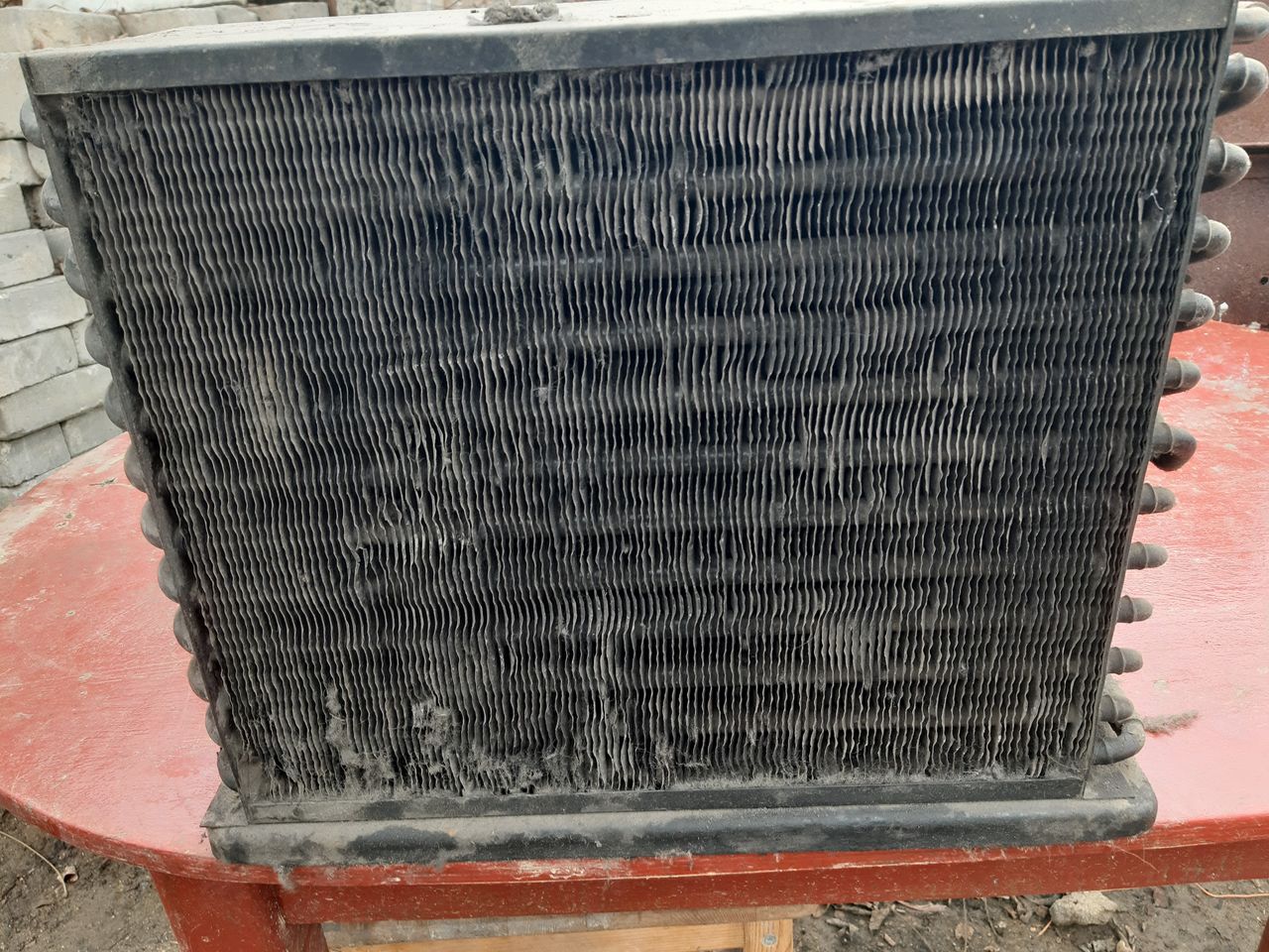 Motor de la frigider de vitrină magazin tot cu radiator