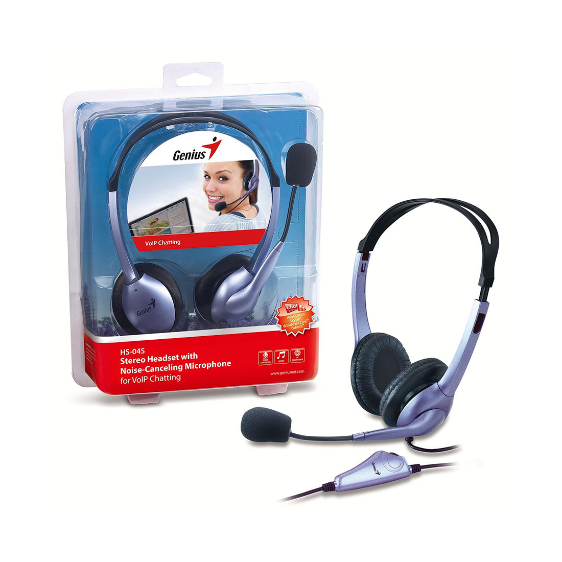 Genius HS-02B с микрофоном
