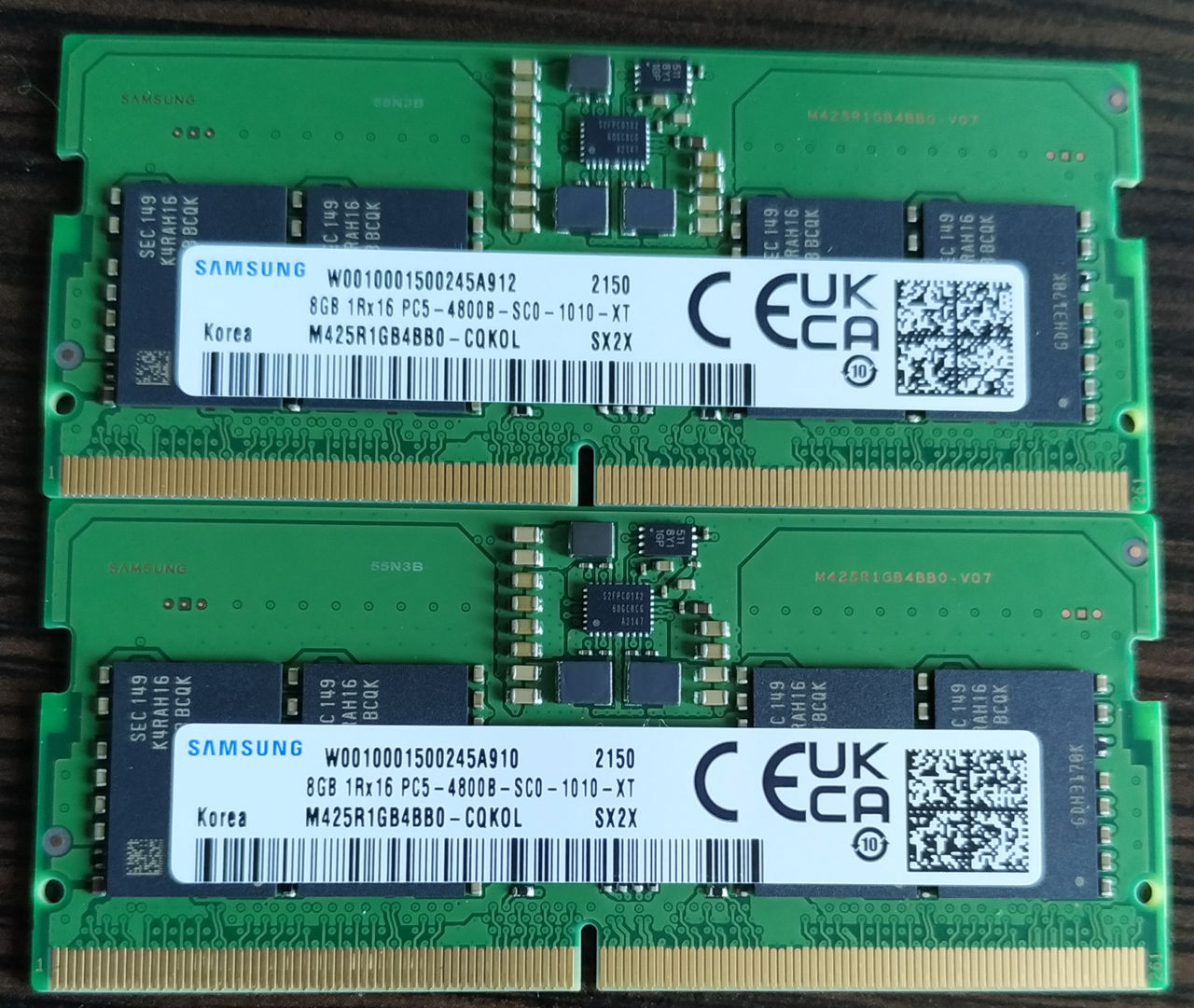 Samsung 16Gb(2x8) DDR5 SODIMM 4800MHz