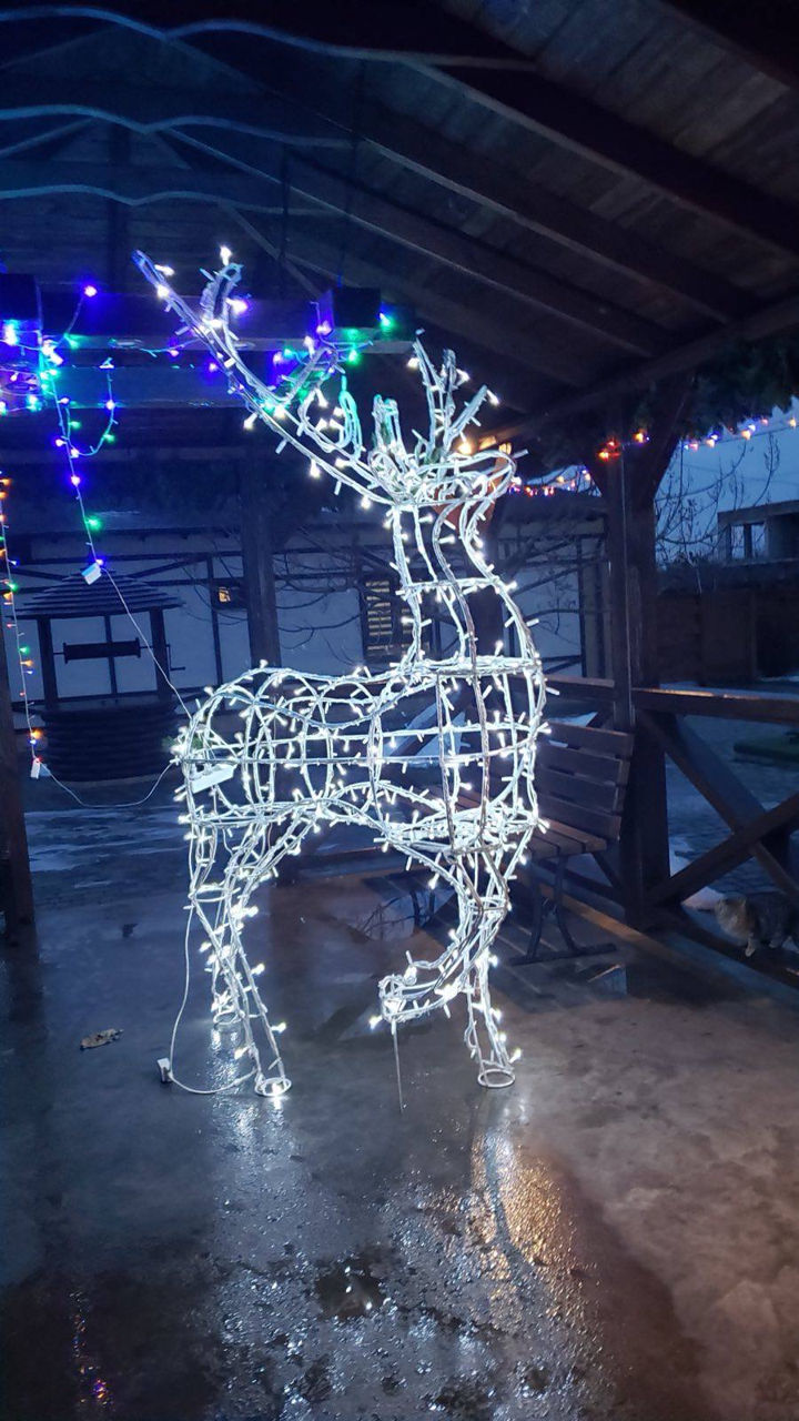 Декоративный новогодний олень — ручная работа