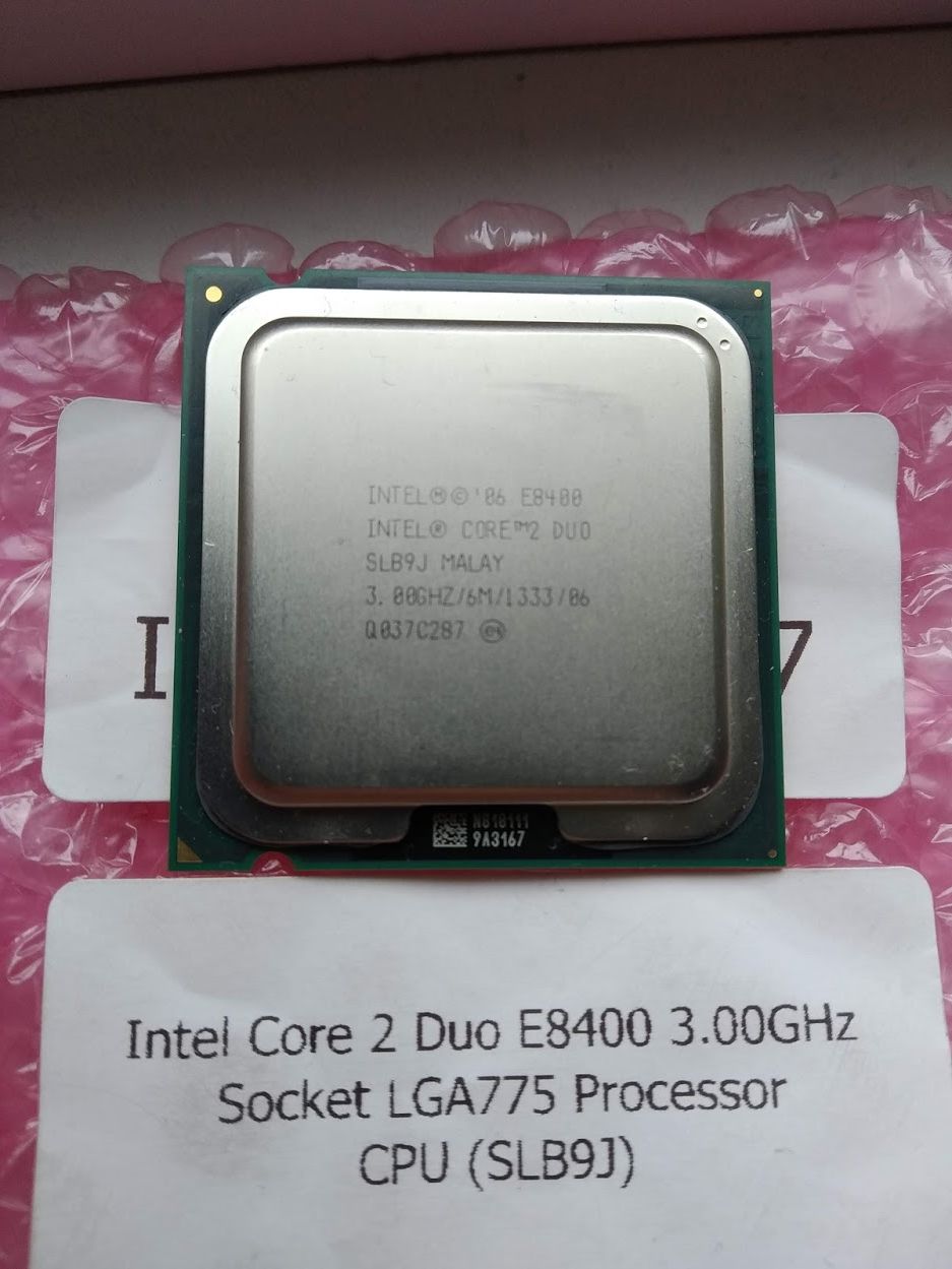 CPU Intel Pentium Core 2 Dua E8400 3.0Ghz S775
