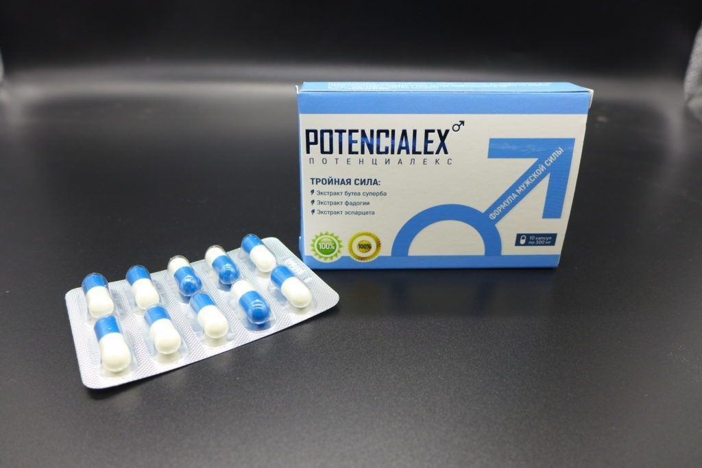 Капсулы для мужчин Потенциалекс (Potencialex) для повышения потенции