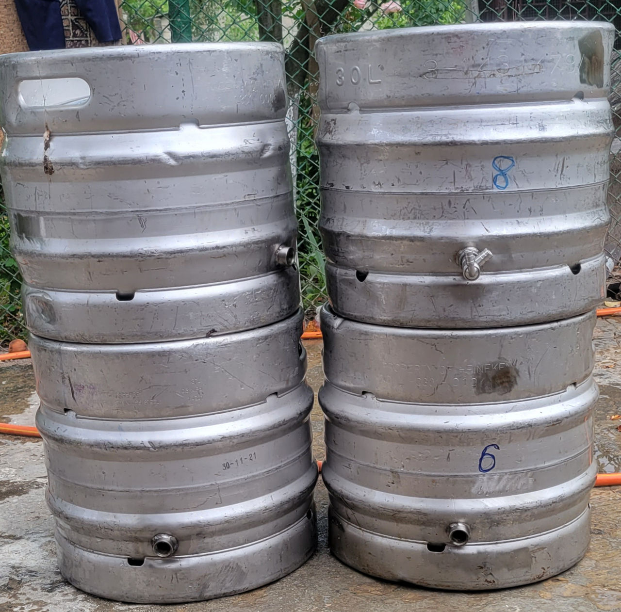 Butoi din inox, cheg de bere, pentru vin