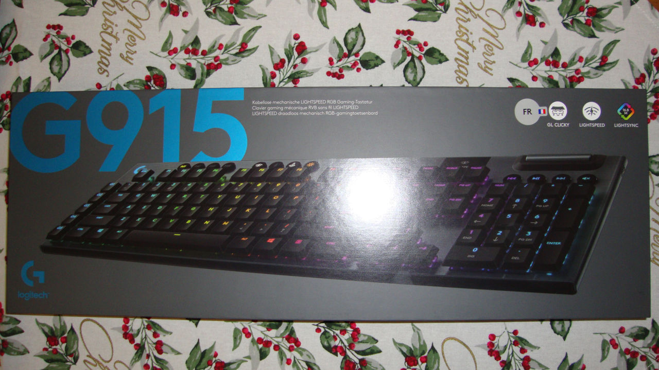 Tastatura gaming mecanica Logitech G915 GL Clicky Noua, layout FR ...