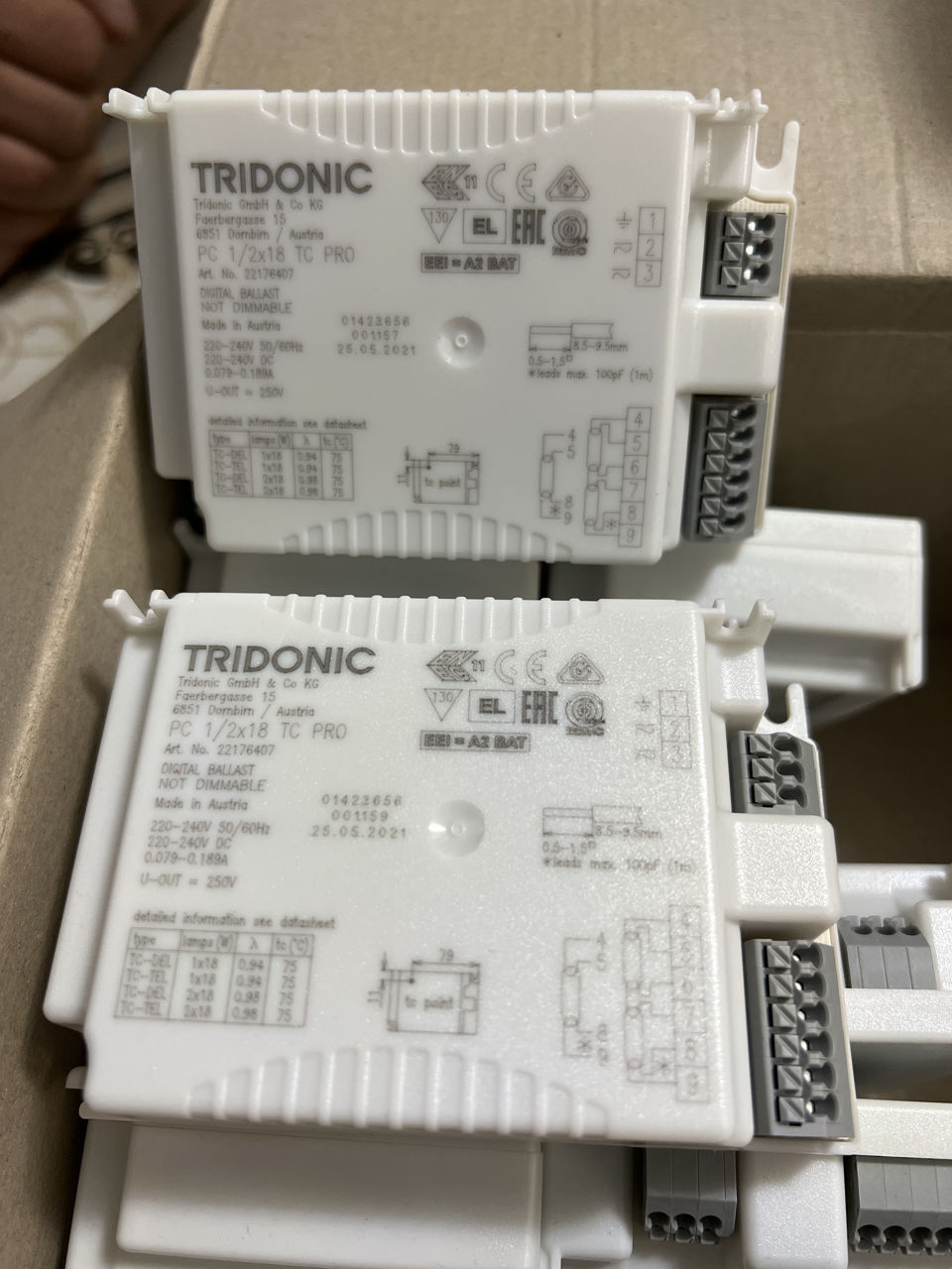 tridonic pc 1/2x18 tc pro