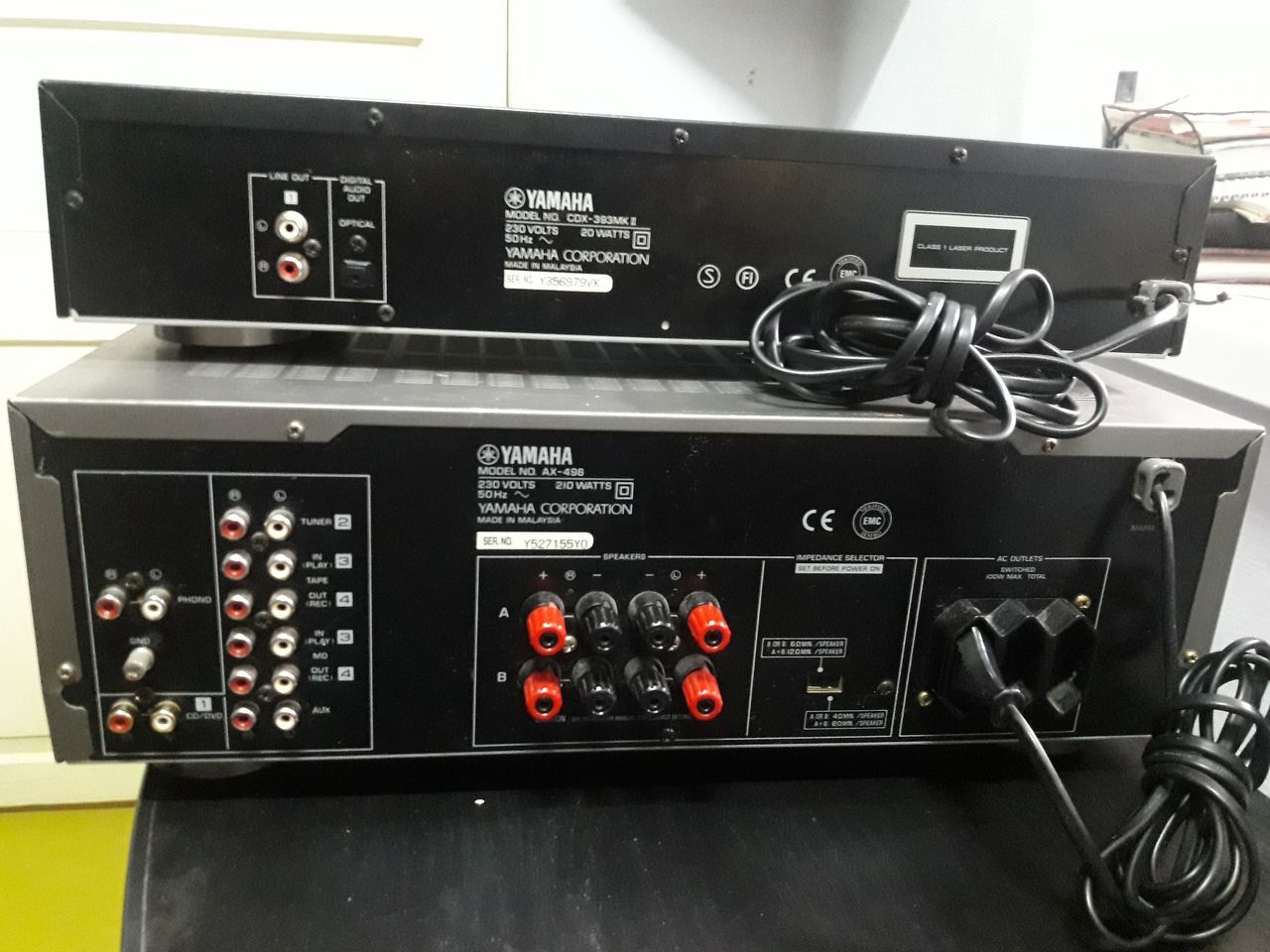 Усилитель Yamaha AX-496 Колонки MB Quart QL 802 SP. CD плейр YAMAHA.