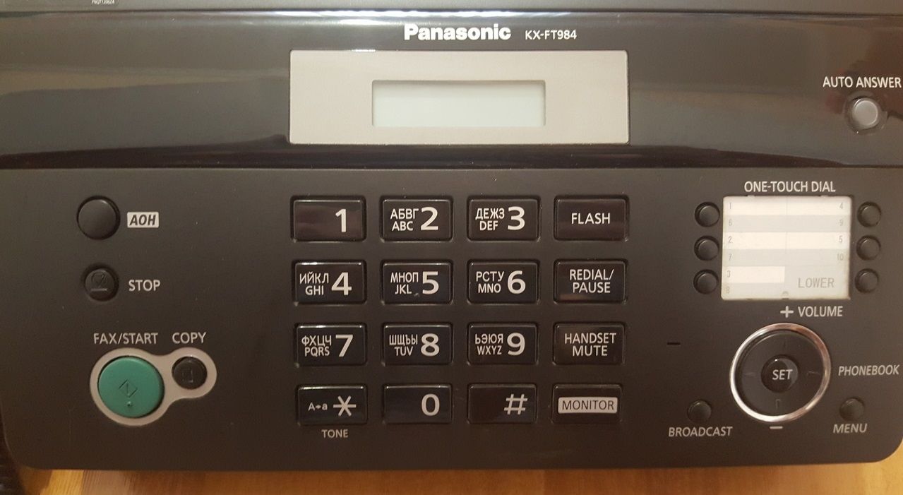 Продается телефон-факс panasonic kx-ft984 б/у (1 месяц) в отличном ...