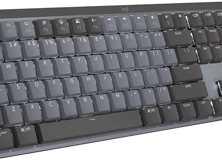 Wireless Keyboard Logitech Mx Mechanical, Tactile Quiet Sw, Low-Profile ...