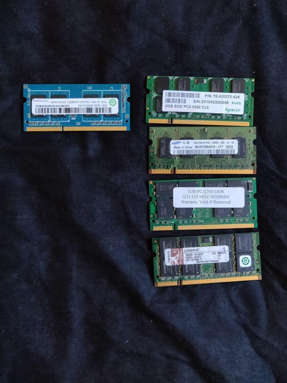 Оперативная память DDR2, DDR3 для ноутбука