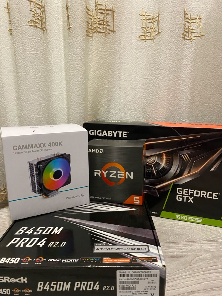 Pc gaming (ryzen 5 5600x x gtx 1660 super x asrock b450m pro4 r2.0 x 16gb ram ddr4 3600mhz)