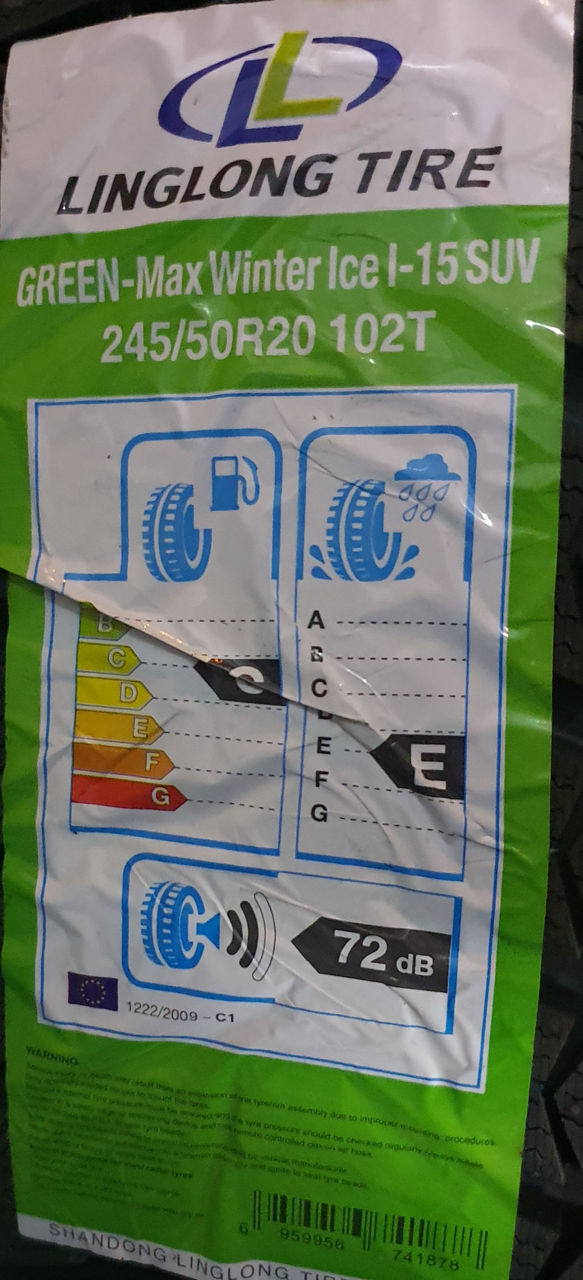 LingLong Green-Max Winter Ice-15 SUV 245/50 R20 102T licenta GoodYear