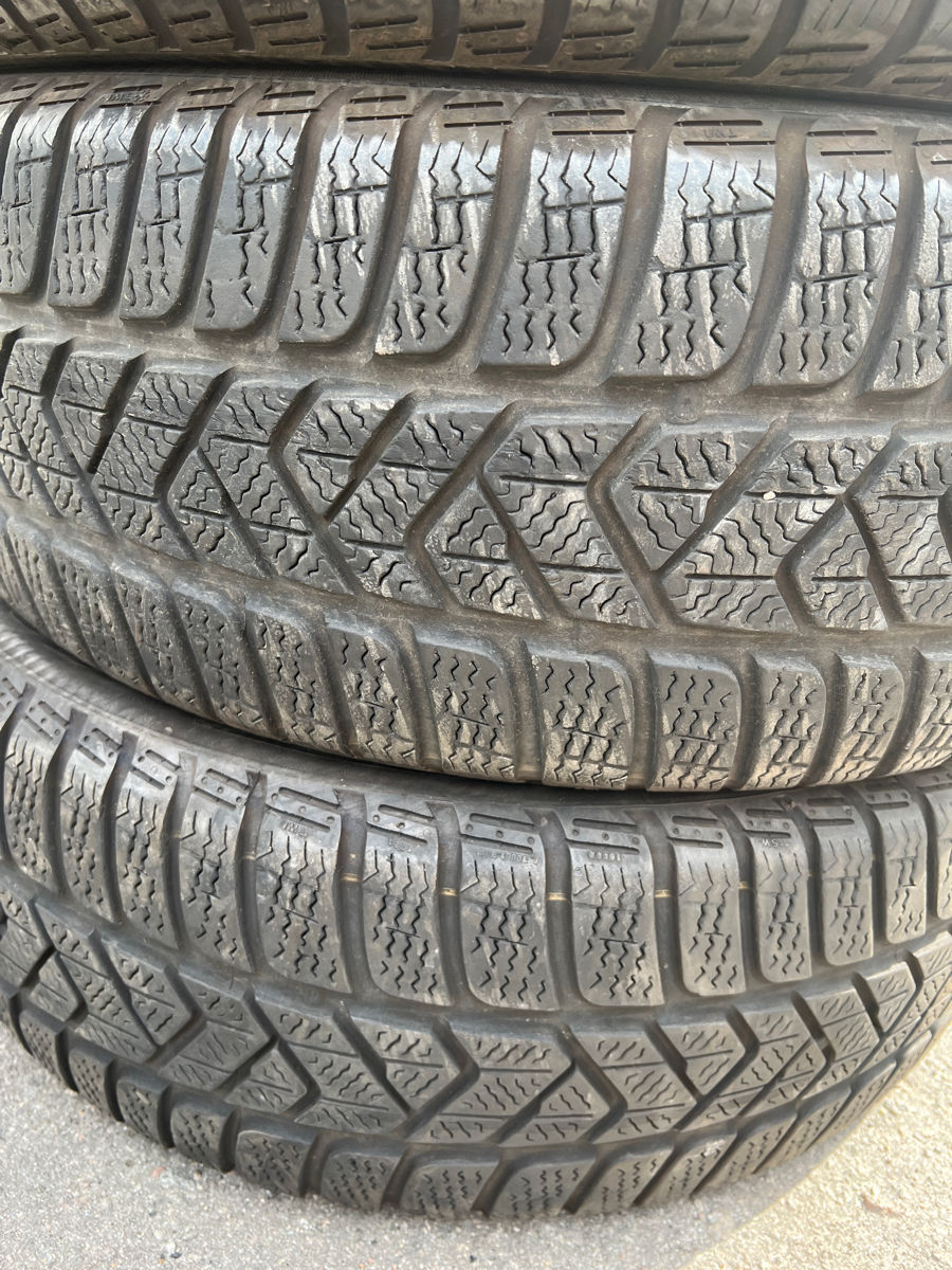 4 Jante R16 Citroen, 4 anvelope iarna Pirelli
