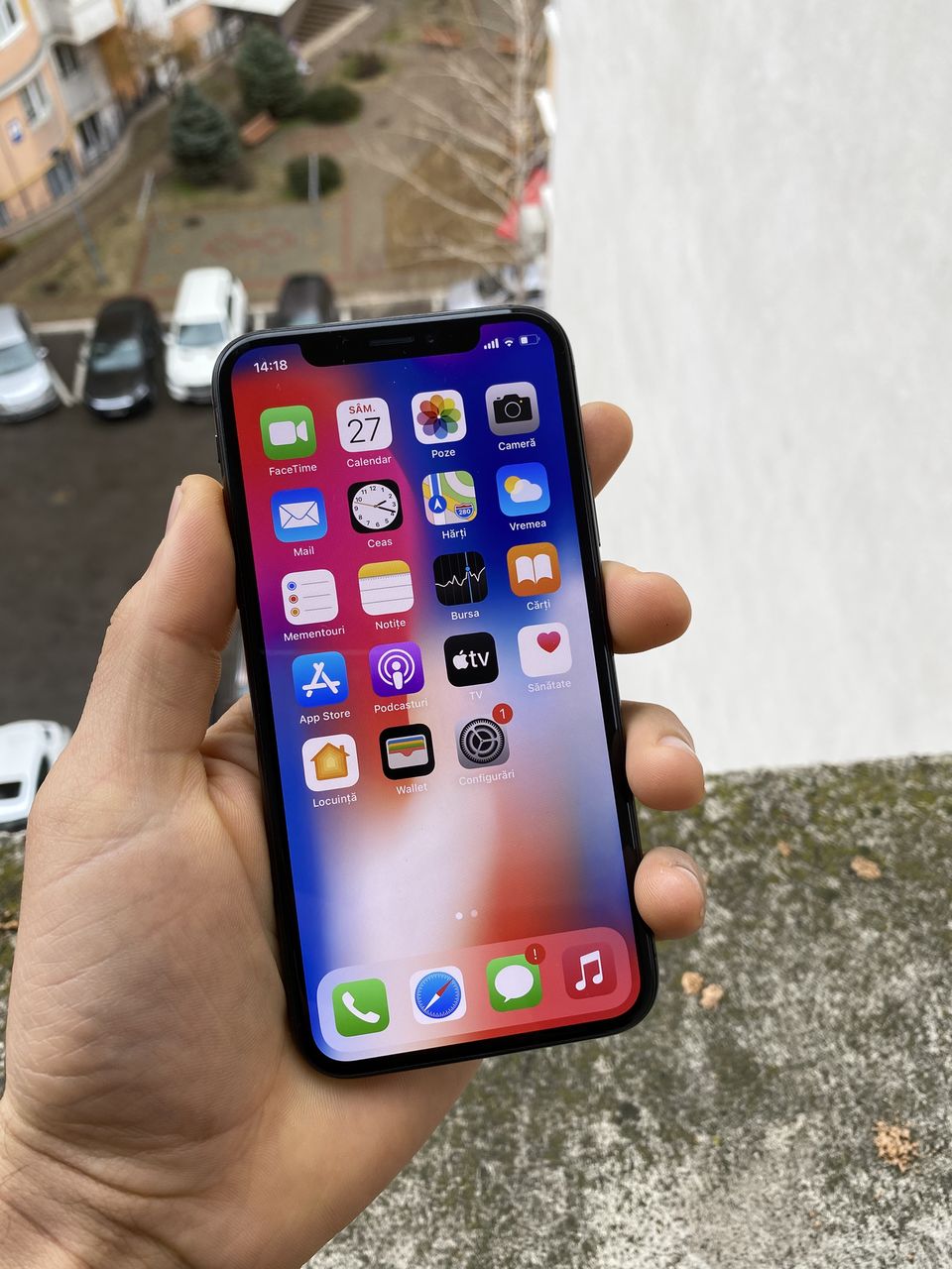 Iphone X space gray 64 gb nou