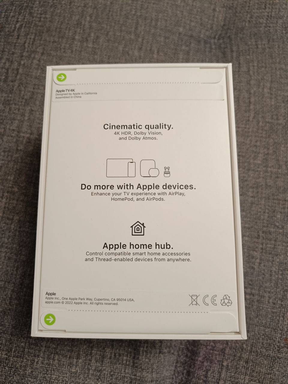 New Apple TV box 4k(2022) 128gb