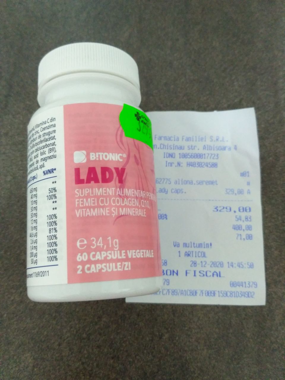 Vitamine,,B tonic lady,,