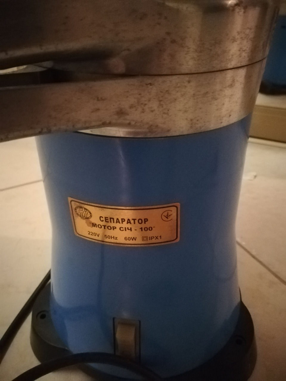 Centrifuga pentru lapte ( separator) Motor-sich 100, Ucraina