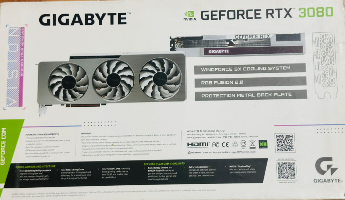 Gigabyte Geoforce RTX 3080