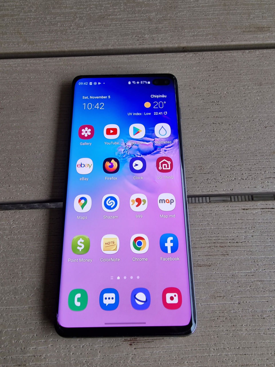 Vind telefon Samsung s10+ plus