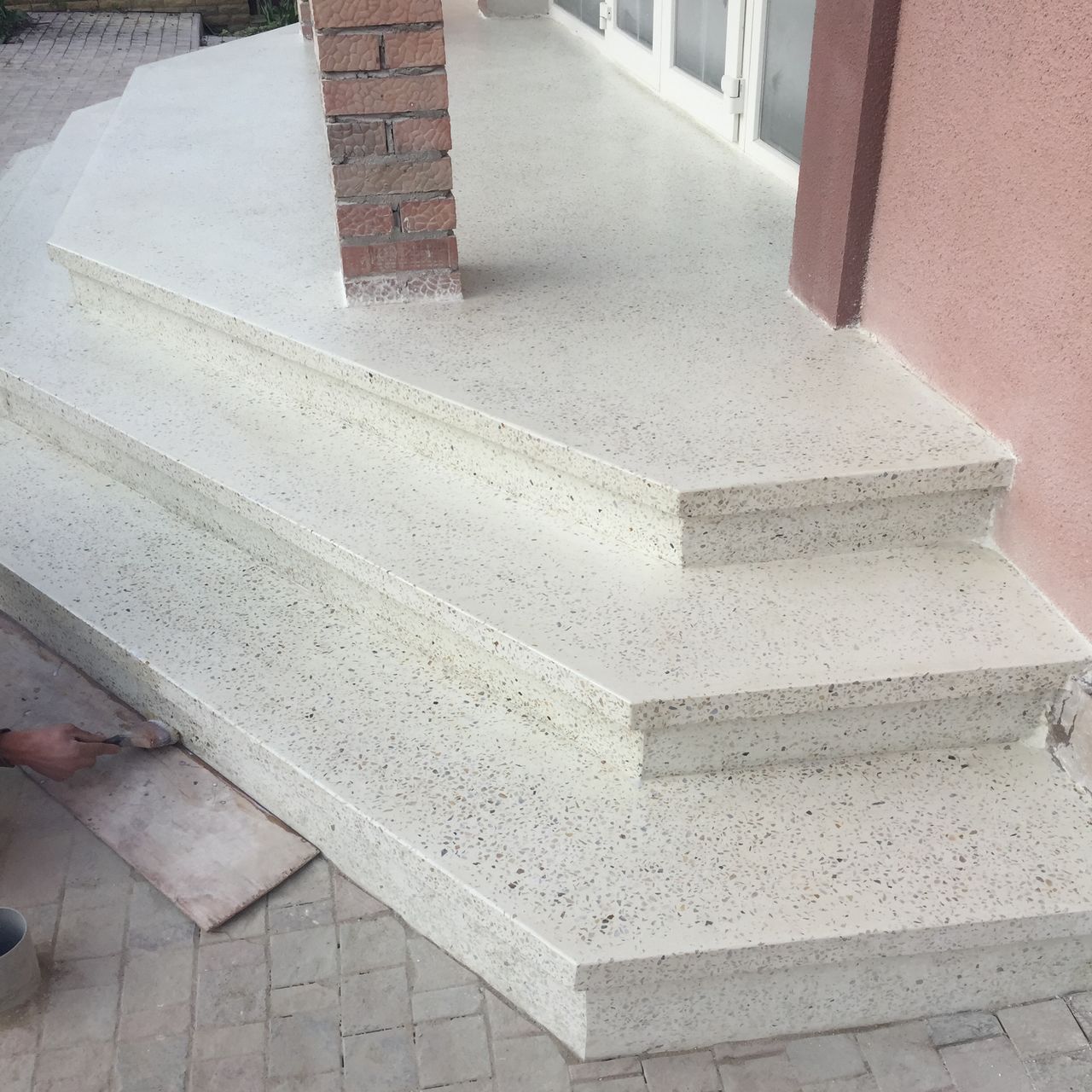 Scari exterior si interior din amestec de pulbere de mramor granit shi ...