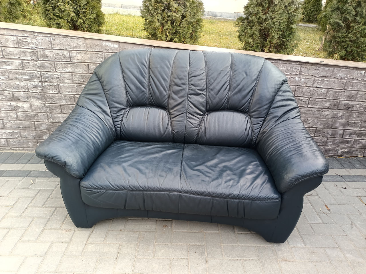 Canapea din piele naturala de 2locuri