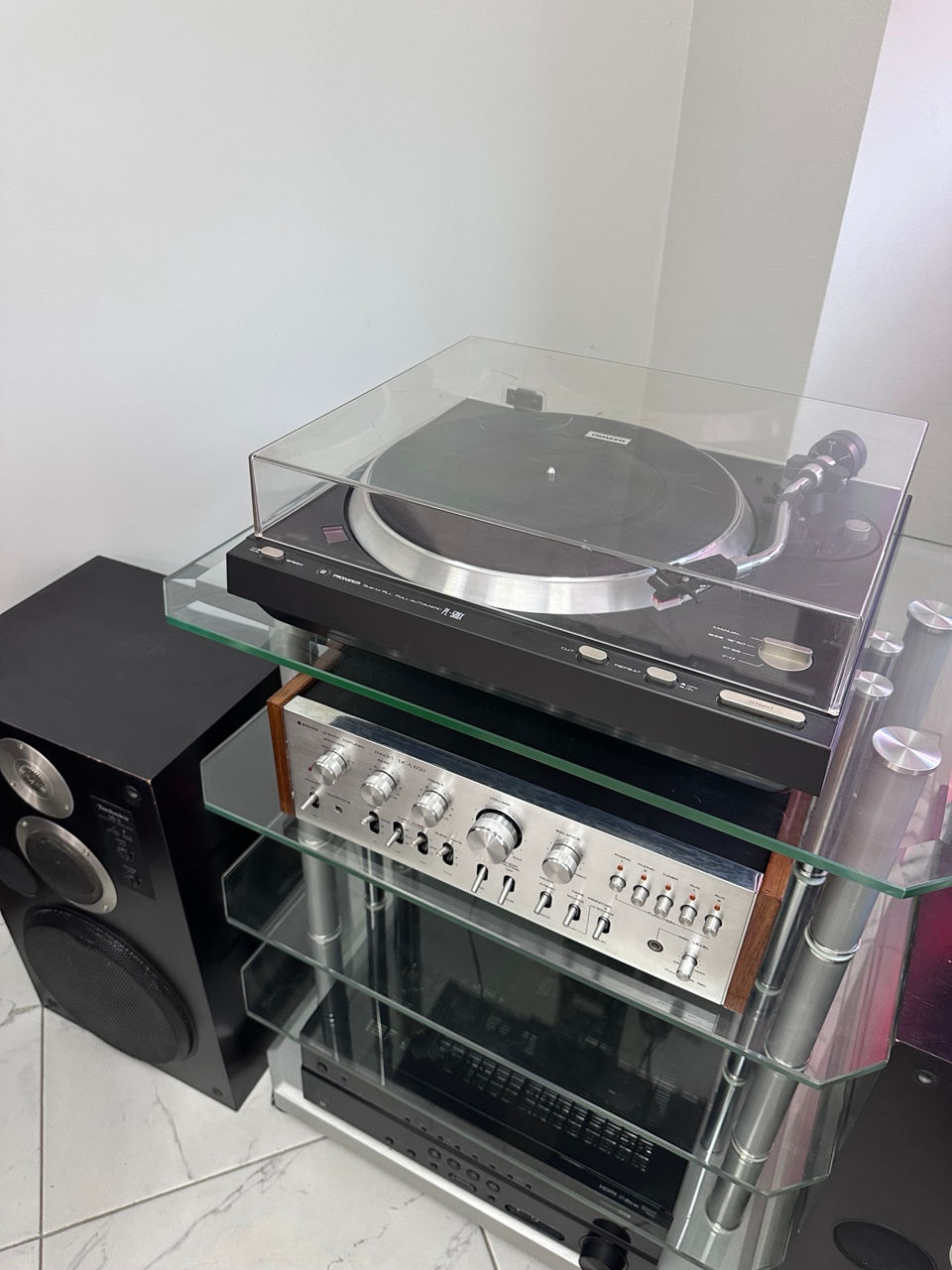 Проигрыватель виниловых пластинок Pioneer PL500 с прямым приводом ...