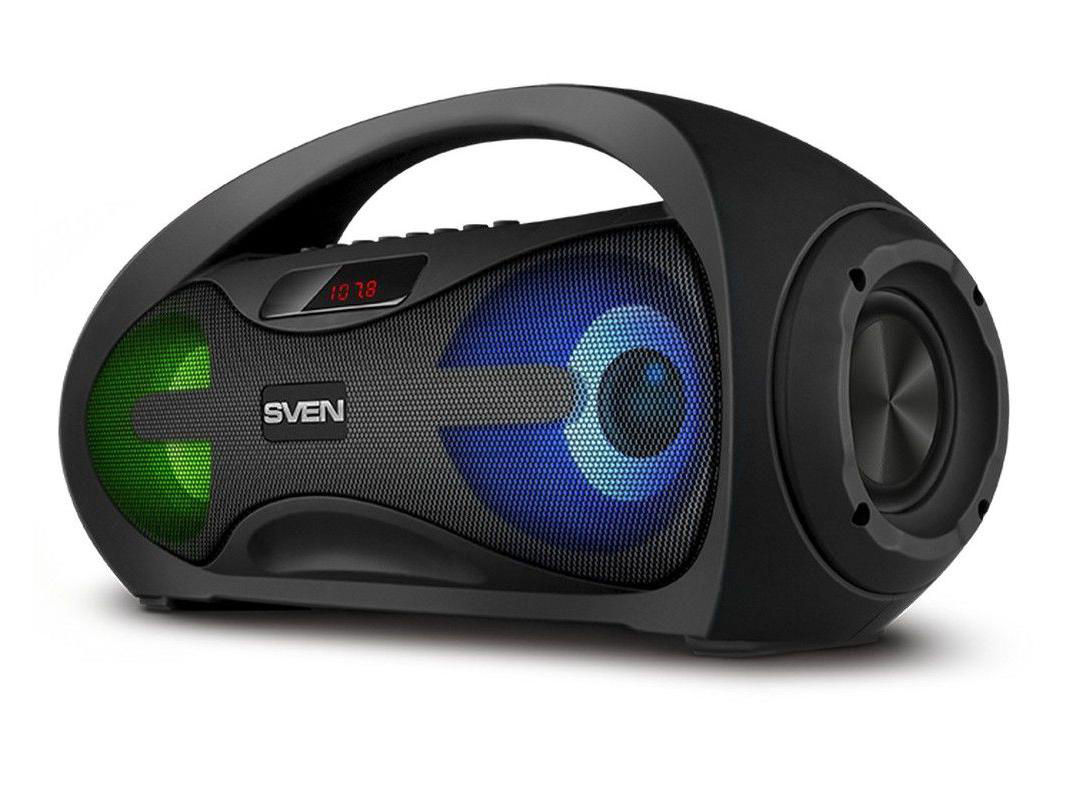 Speakers Sven "Ps-425" 12W, Black, Bluetooth, Karaoke, Microsd, Fm, Aux, Usb, Power:1500Ma, Dc5V