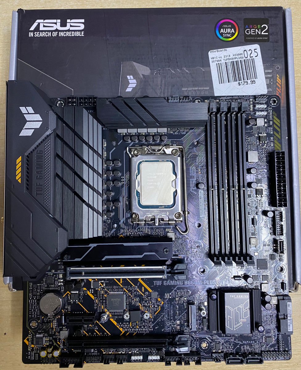 SET CPU+Placa de baza ASUS TUF GAMING B660M-PLUS D4 + Intel Core i3-12100F