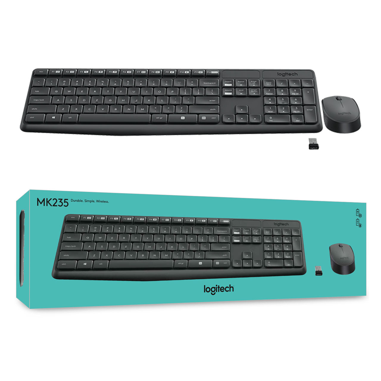 wi-fi keyboard & mouse Logitech wireless desktop k235
