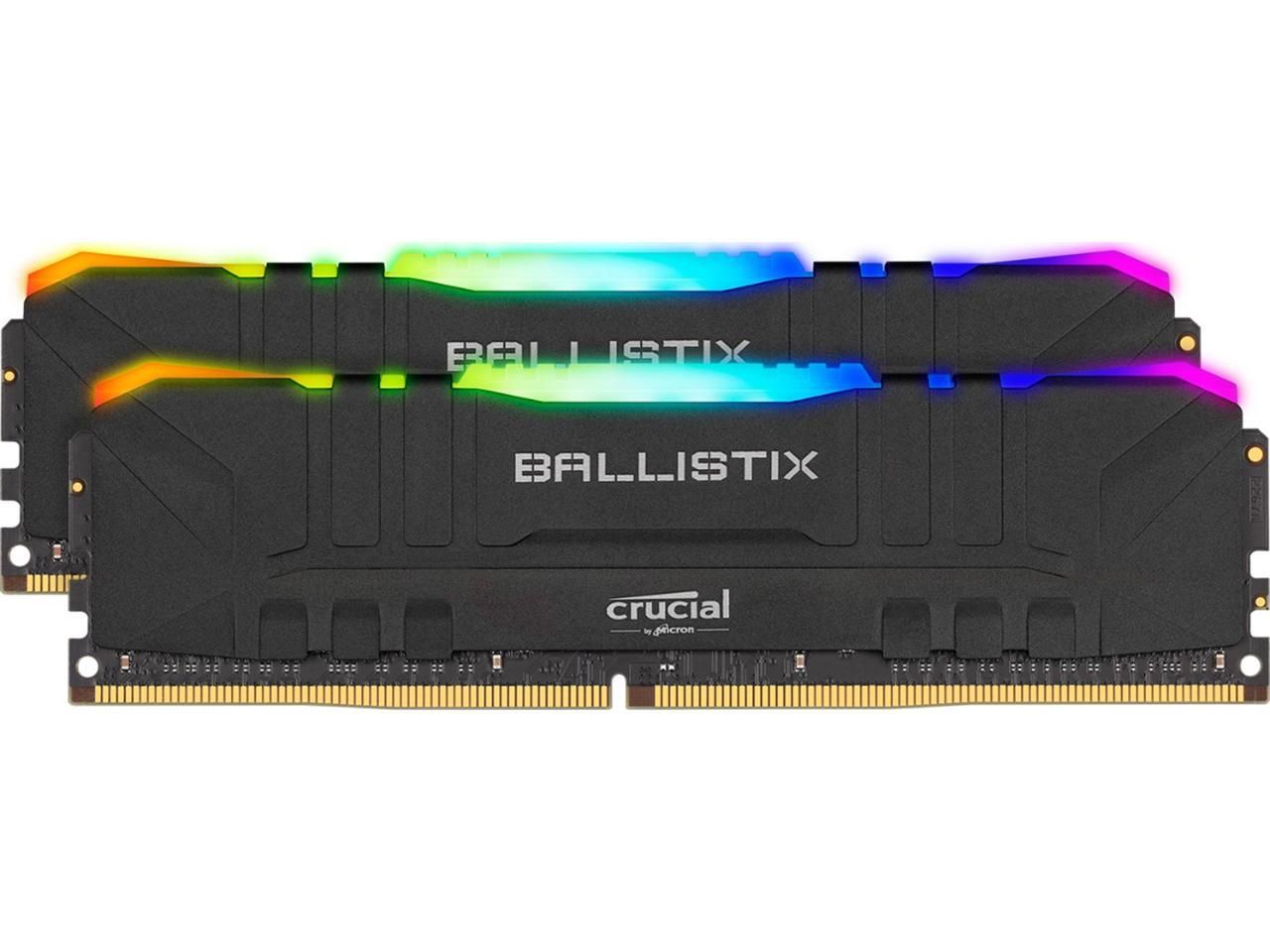 Crucial Ballistix 3600 DDR4 RGB DRAM Desktop Gaming Memory Kit 16GB ...