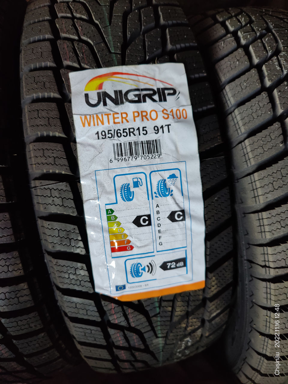 Unigrip Winter Pro S1000 19565 R15 91T