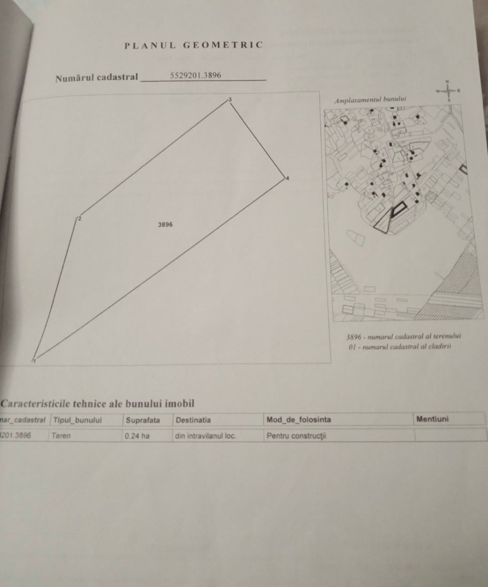 Teren pentru constructie