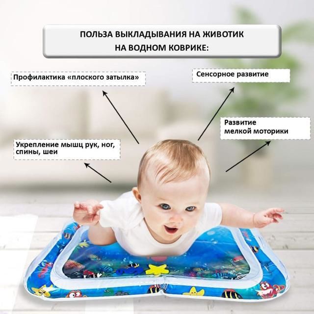 Развивающий водный коврик для детей от 3-х месяцев