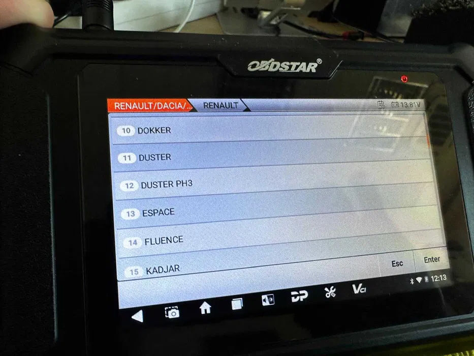 Programator chei obdstar reno dacia