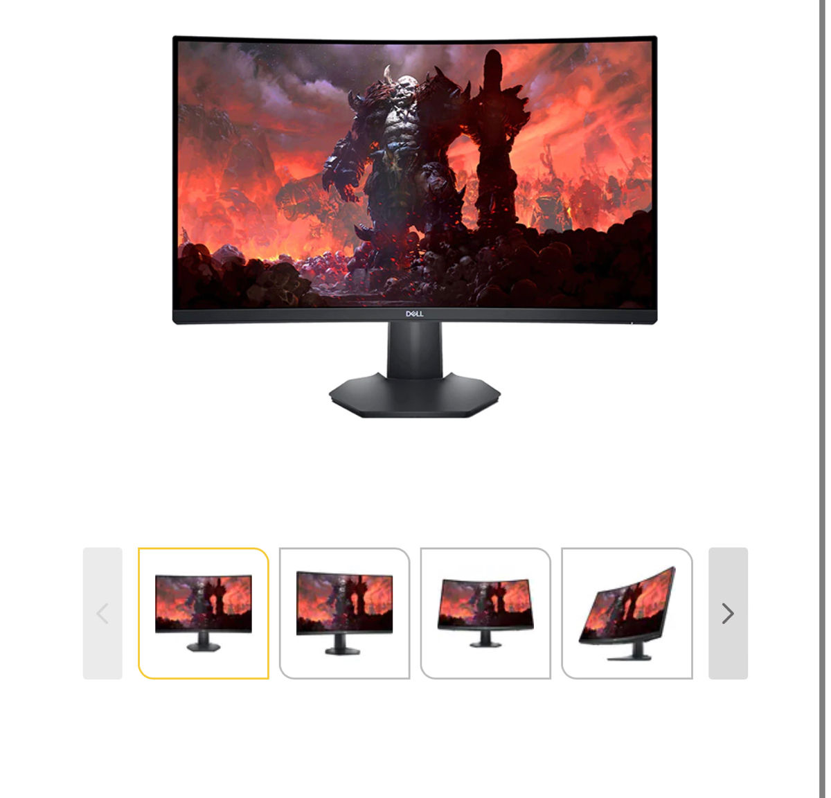Monitor Gaming LED VA DELL S2722DGM, 27", QHD, 165Hz, AMD FreeSync ...