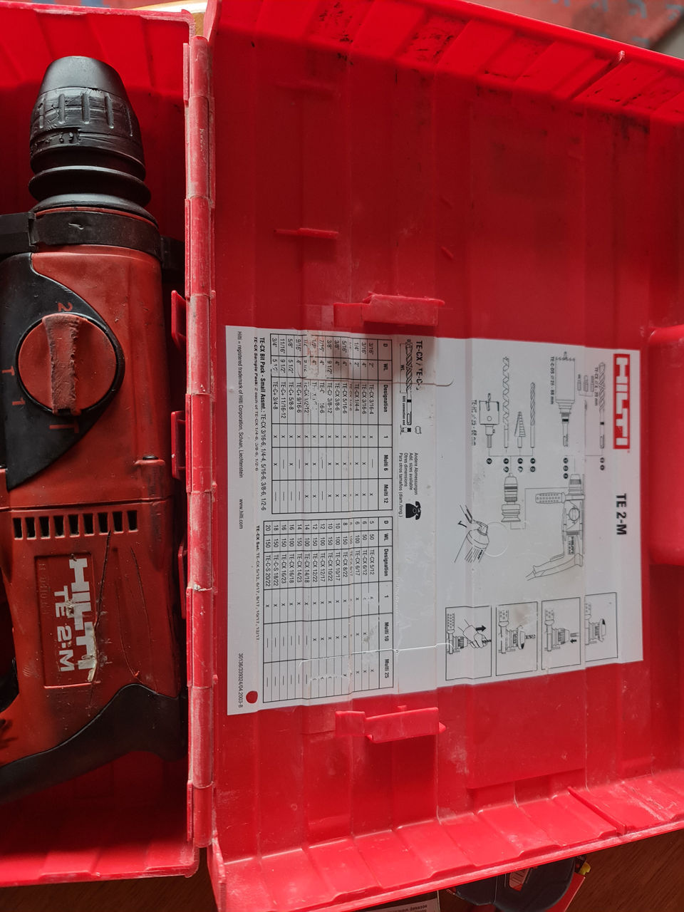 Перфоратор Hilti TE2-M с кейсом