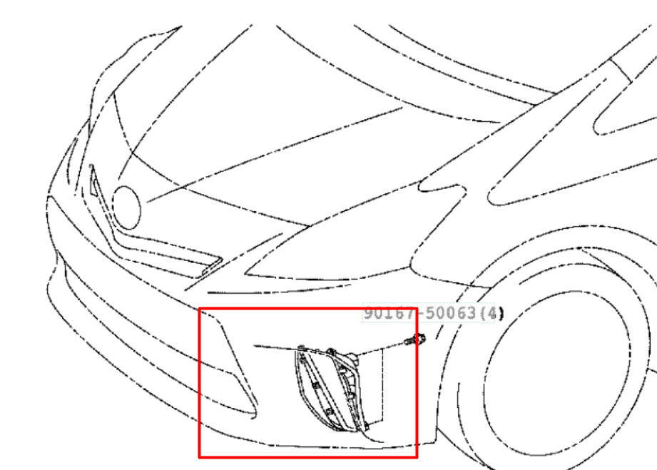 Повторитель в бампер Toyota Prius v/ Prius +/ prius plus