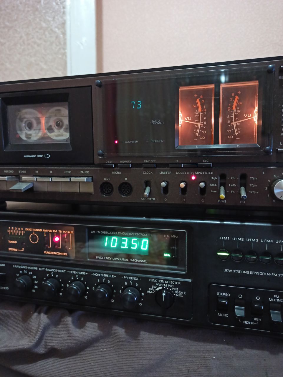 Grundig cnf-350 super-hifi& telefunken hr 5500 digital