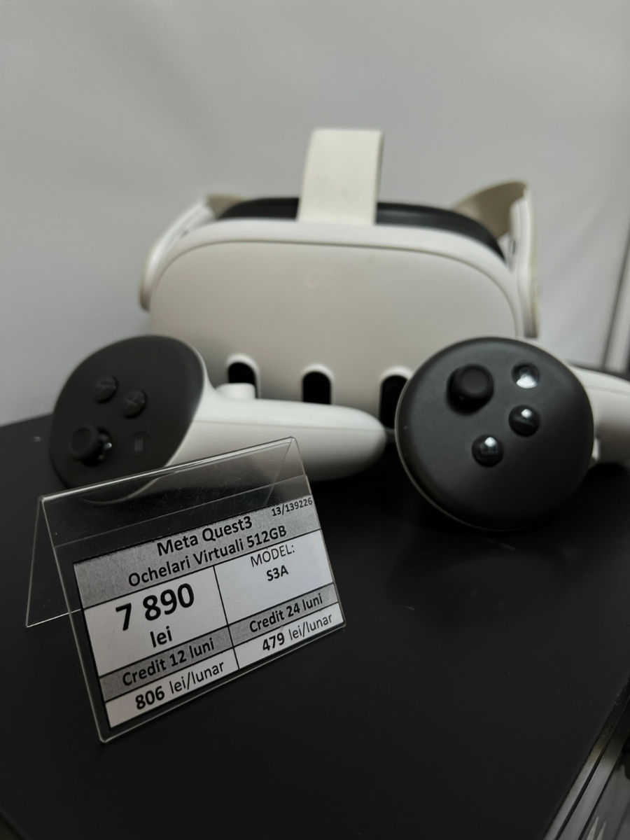 Ochelari Virtuali Meta Quest3 512GB 7890Lei