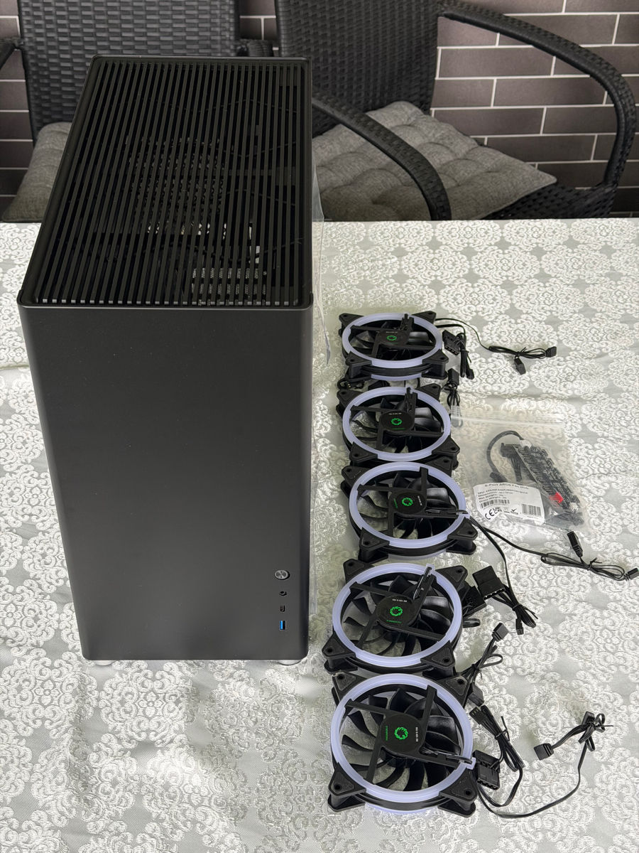 GameMax Pro Premium Tower ATX Gaming PC Case Tempered Glass Panels USB-C