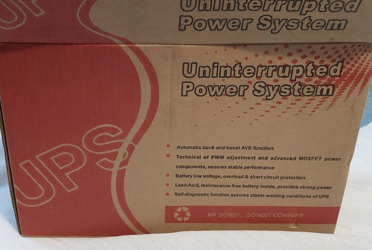 UPS Ultra Power 800VA/480W (3 steps of AVR, CPU controlled) metal case,