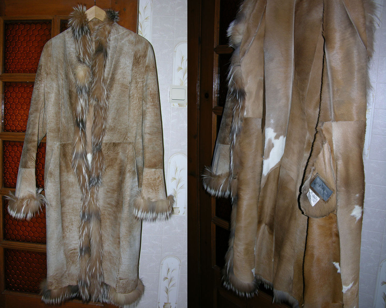 Cojoc piele dama iarna marimea M/L. (дублёнка)