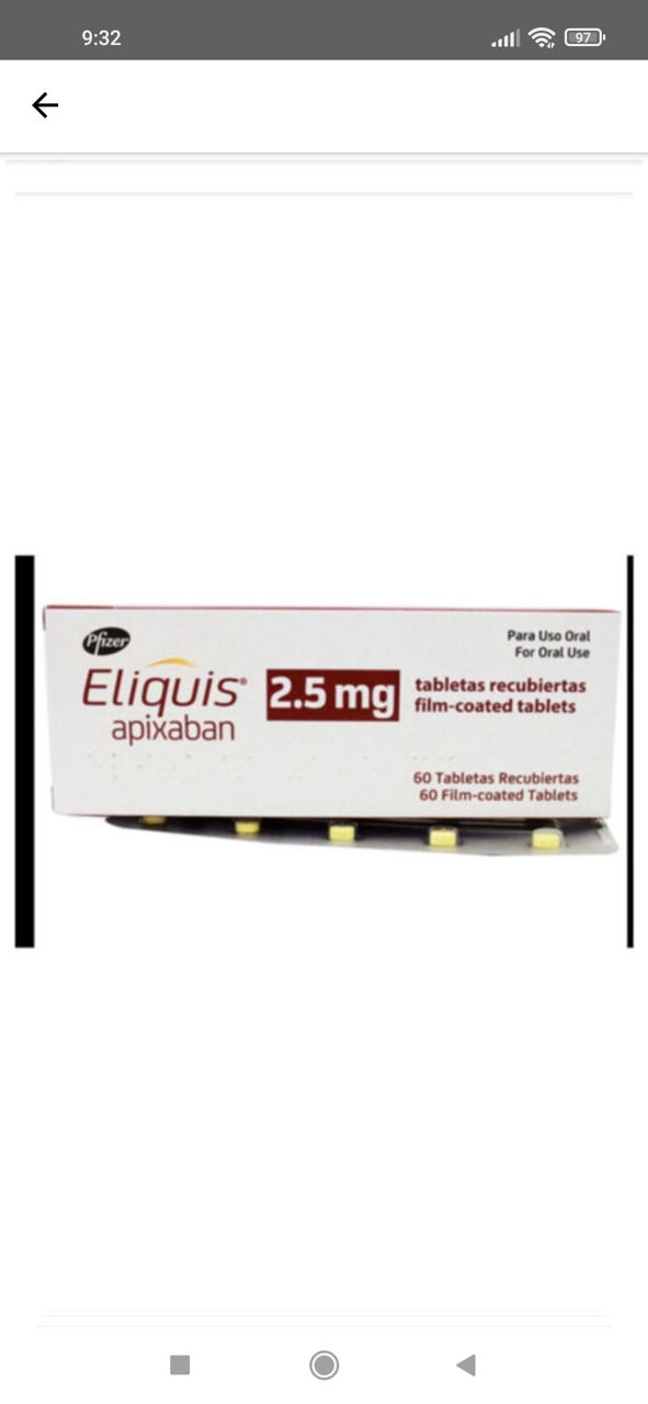 Apixaban 2.5 Eliquis