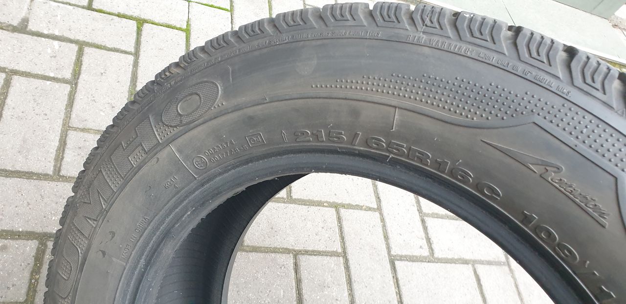 Kumho 215/65/R16C зимняя резина