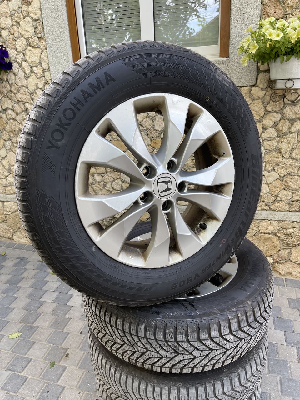 Jante Honda Cr-V Originale 2-3-4-5 + cauciucuri vara dunlop 225/65/r17